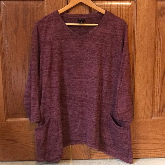 Db Sunday | Tops | Heathered Red Tunic Top | Poshmark